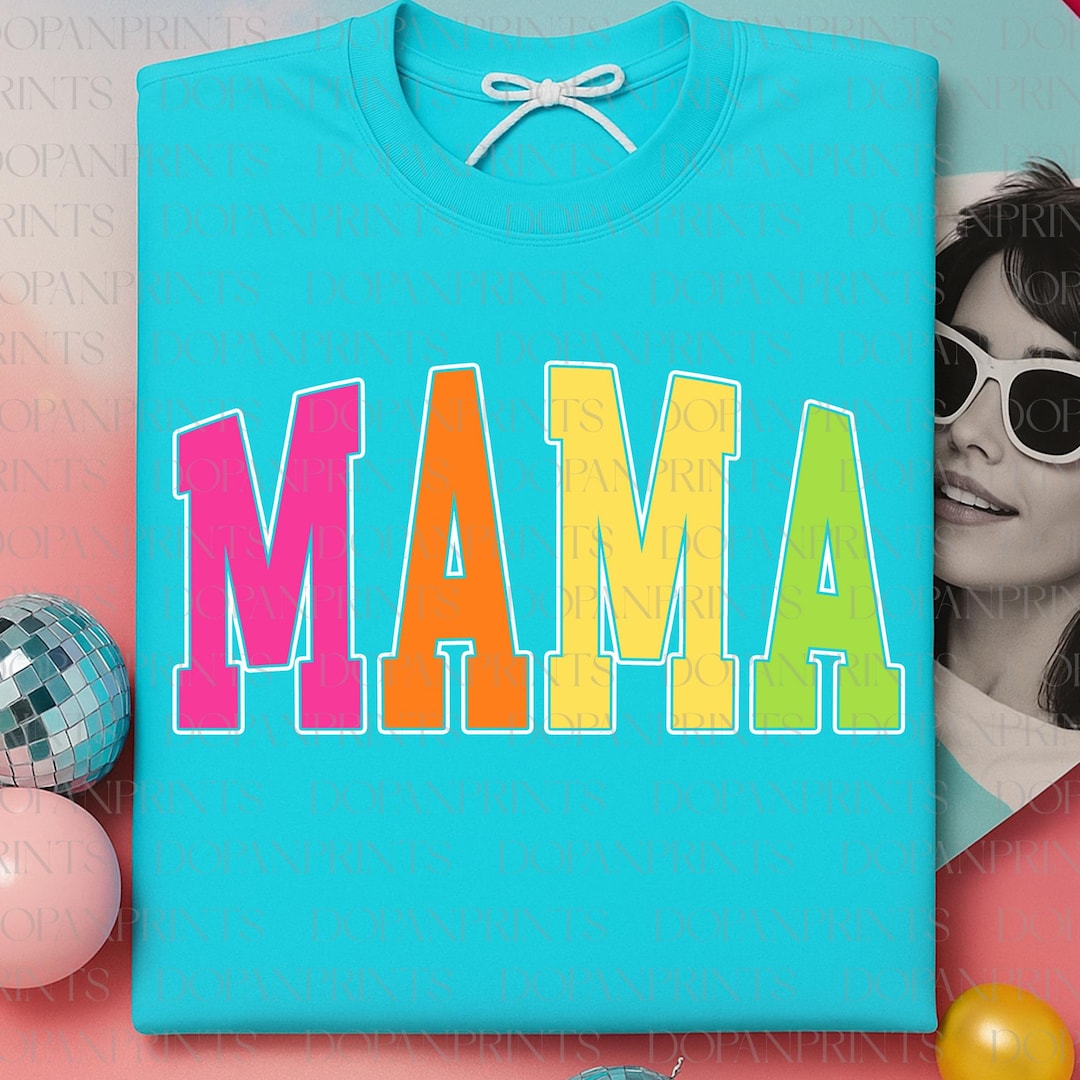 Neon Mama PNG, Motherhood Png, Distressed Neon Mama, Cool Mom Shirt ...