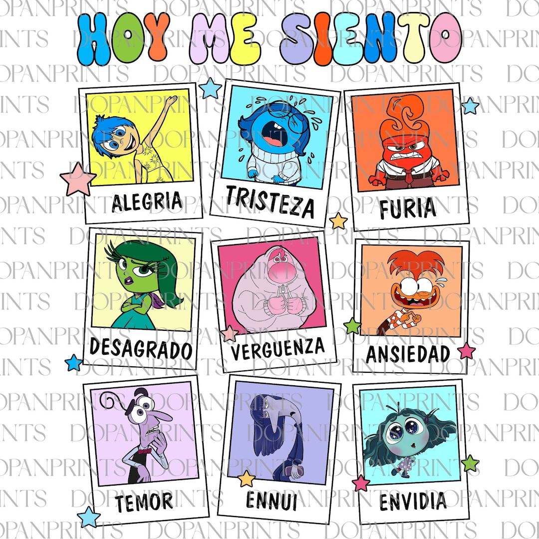 Hoy Me Siento Png, Mental Health Png, Speech Therapy Png, Emotions Printables, Cartoon Emotions ...