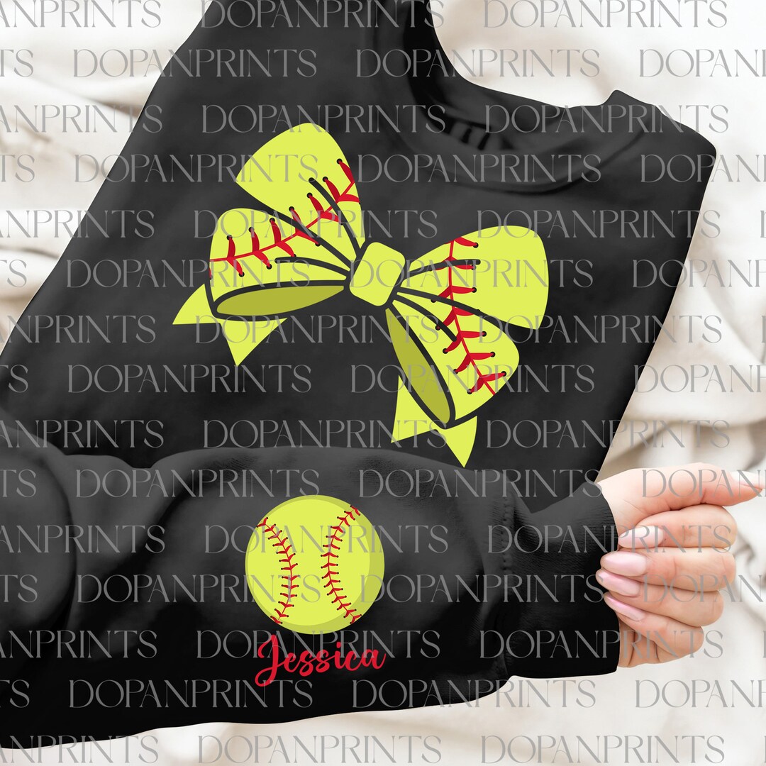 Custom Softball Coquette Svg, Coquette Bows Svg, Softball Coquette ...