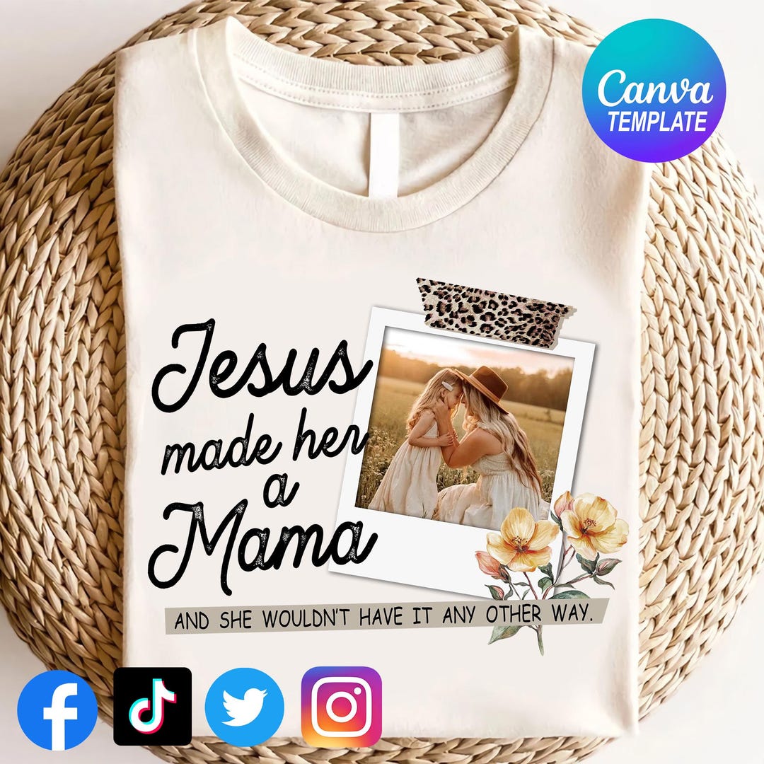 Jesus Mother's Day Png, Jesus Made Her A Mama Sublimation, Jesus Mother ...