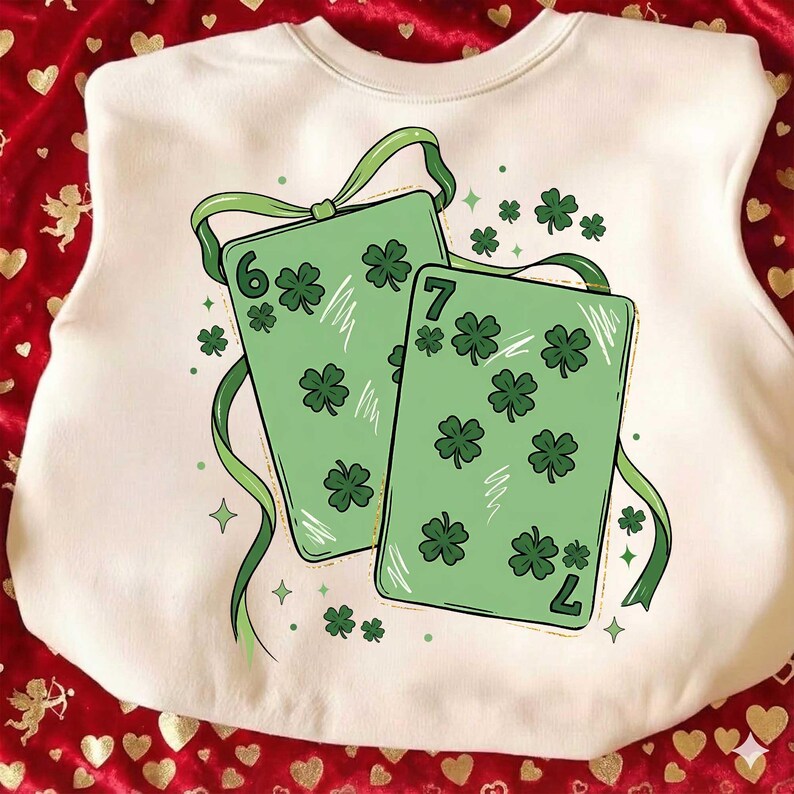 6 7 Playing Cards Patrick Png, Funny Coquette St Patricks Day Png ...