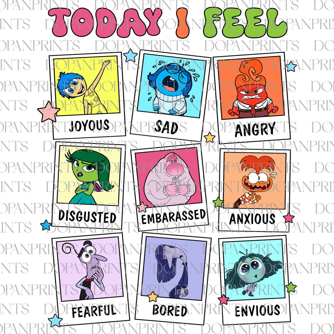 Today I Feel Png, Cartoon Emotions Friends Png, Mental Health Png ...