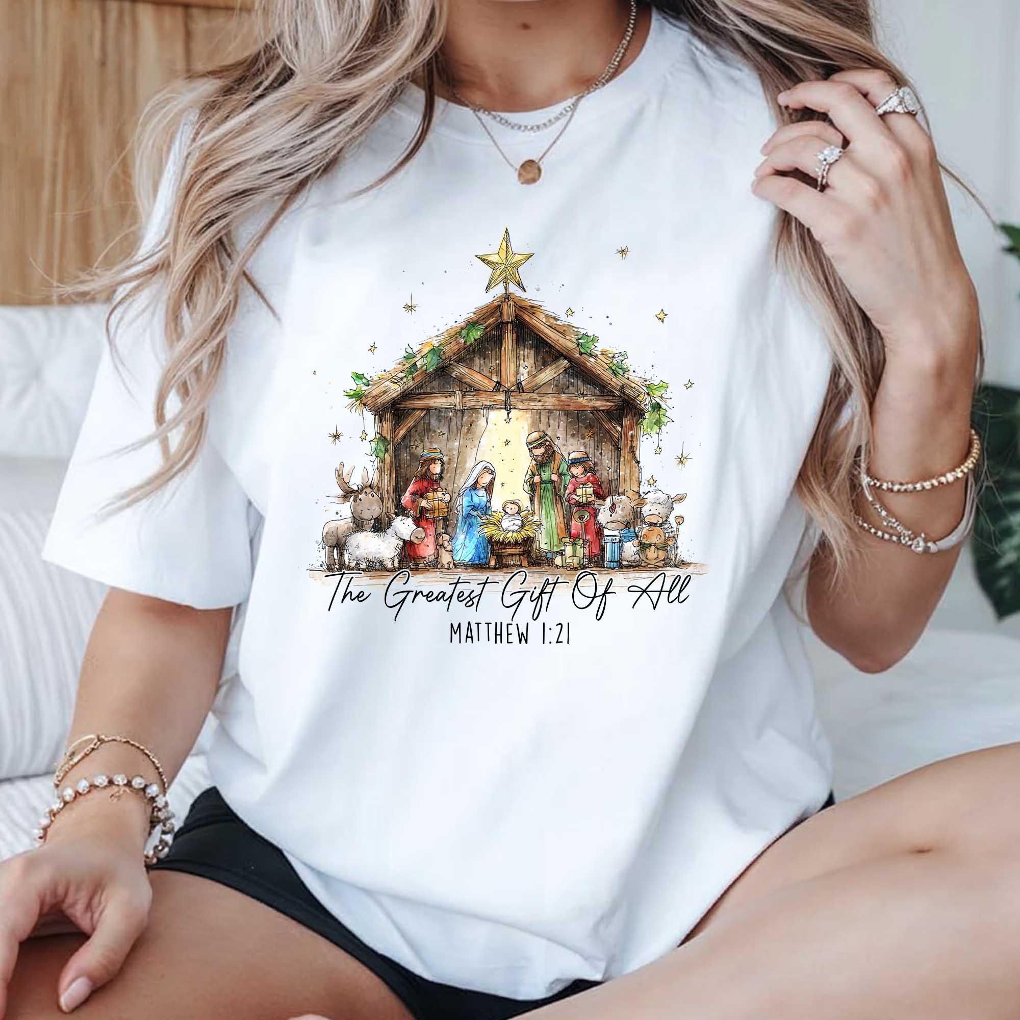 Greatest Gift of All PNG Jesus Nativity Png Christian Christmas Png ...