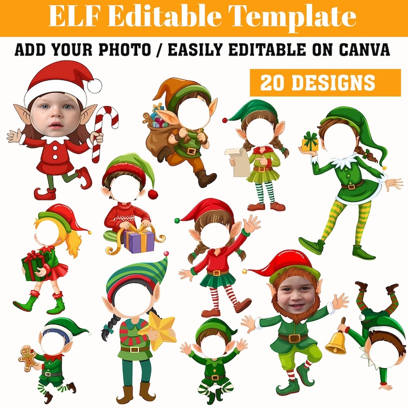 Faceless Elf Template - Etsy