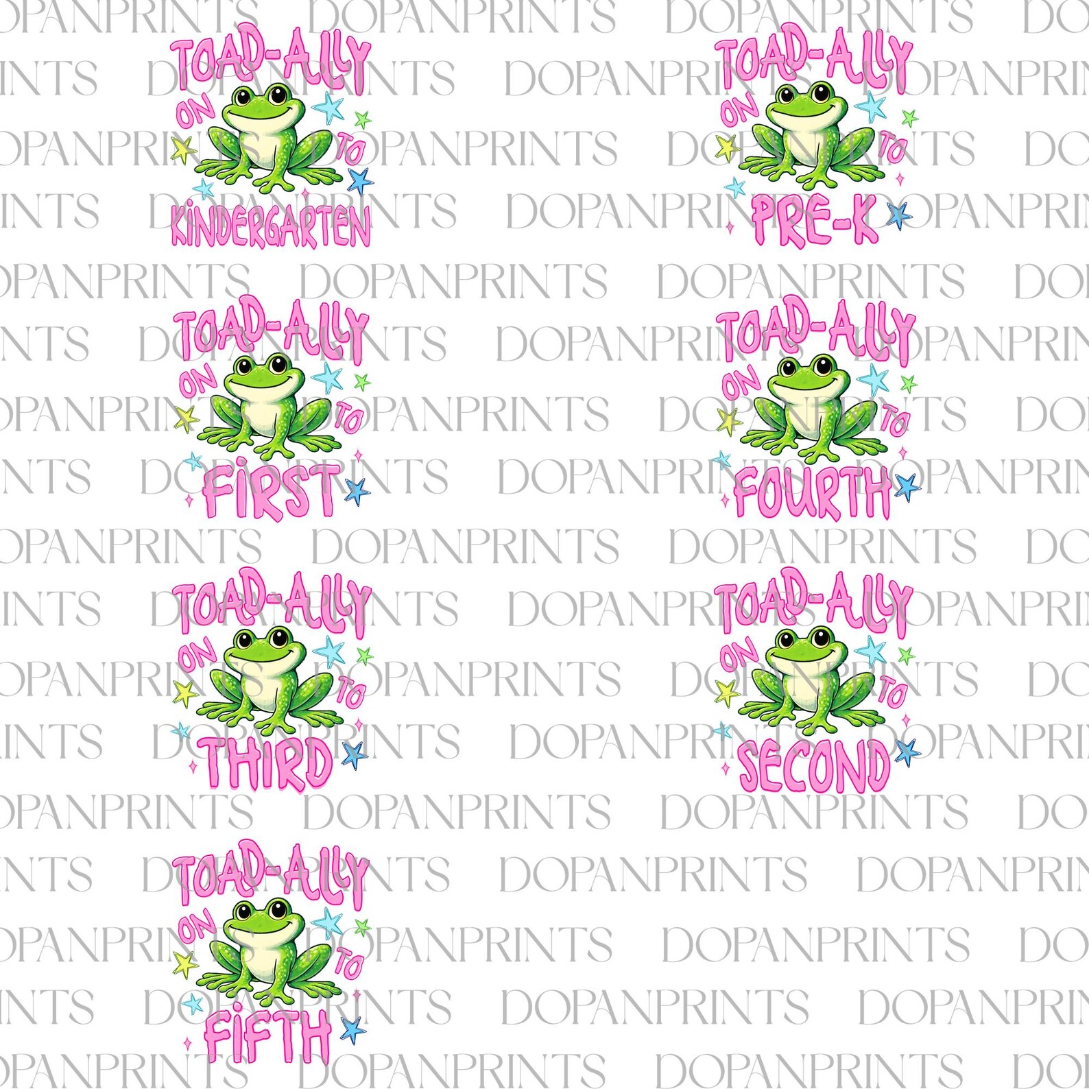 Toad-ally on to School PNG Bundle, Neon Last Day of School PNG, Frog ...