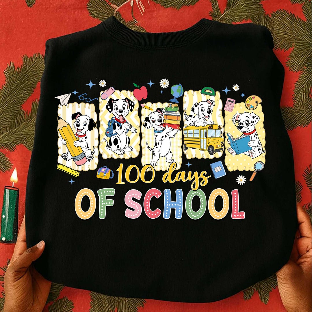 101 Days of School Dalmatian PNG, Cartoon 100th Day of School Png ...