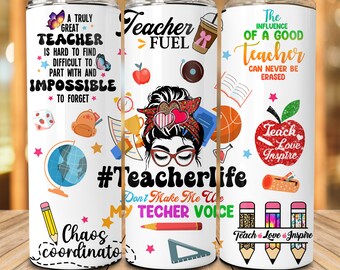 Custom Teacher Name 20oz Tumbler Png, It Takes A Big Heart to Teach ...