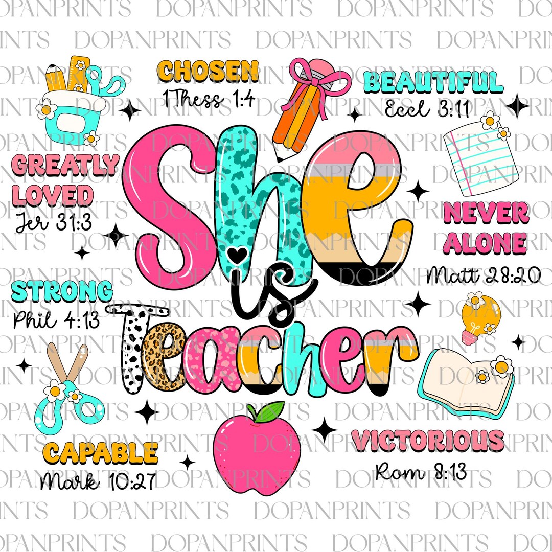 She is Teacher Png, Teach Love Inspire Png, Christian Teacher Png ...