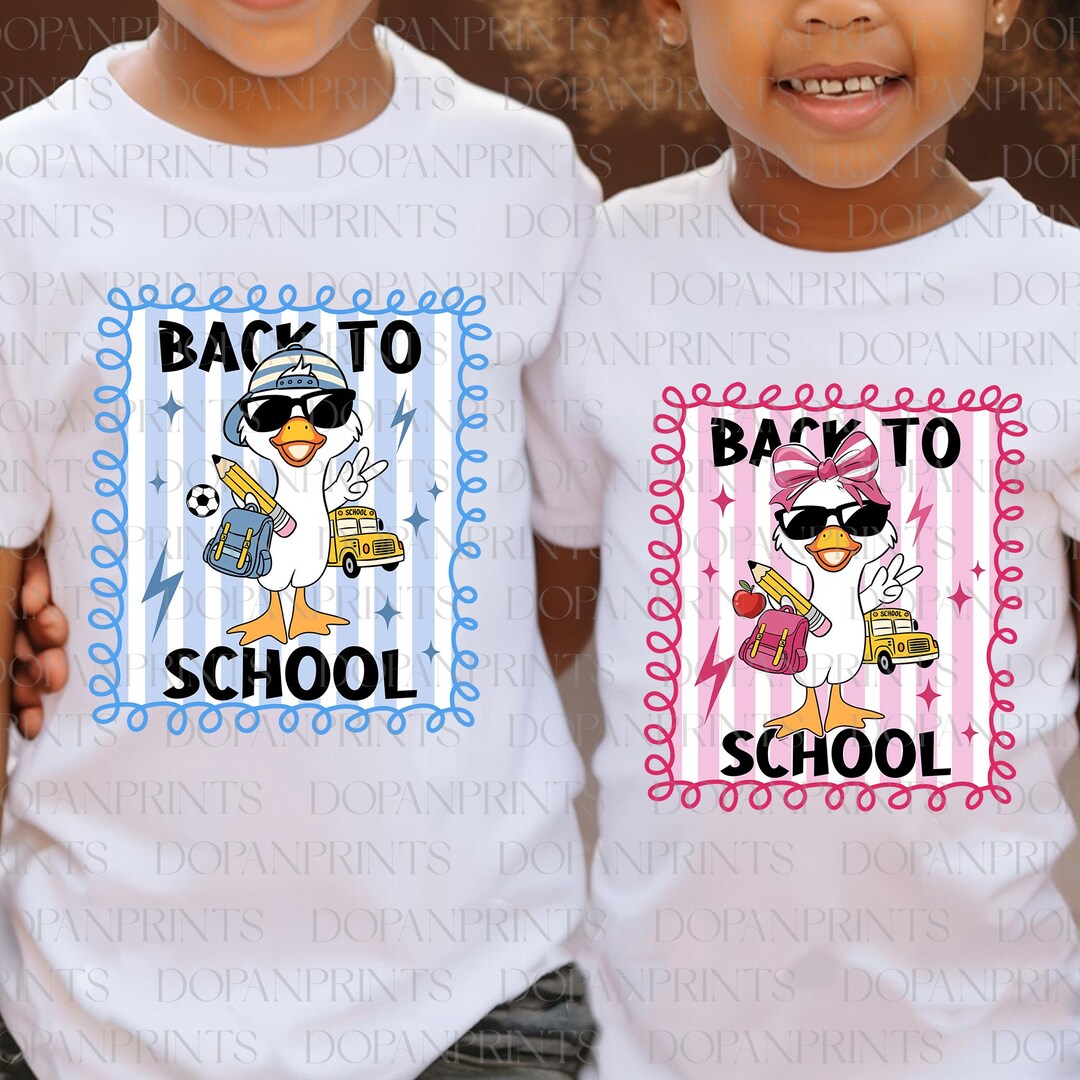 Goose Back to School Png Bundle, Preppy First Day of School Png, Silly ...