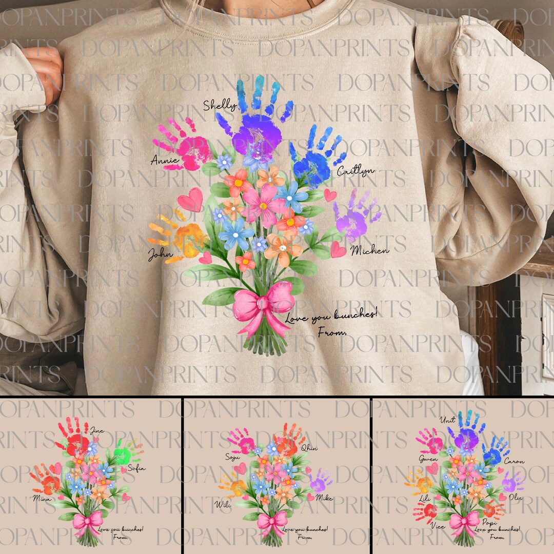 Custom Love You Bunches Png, Retro Flowers Png, Happy Mother's Day Png ...