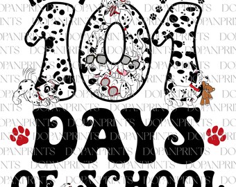 101 Days of School Dalmatian Dog Png, 101 Days Smarter Png, 101 Days of ...