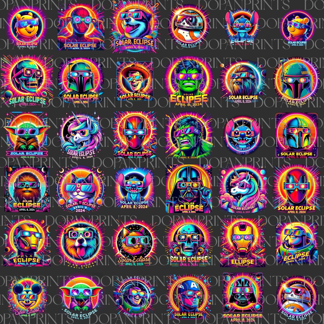 Bundle Cartoon Solar Eclipse Png, Total Solar Eclipse 2024 Png, Path of ...