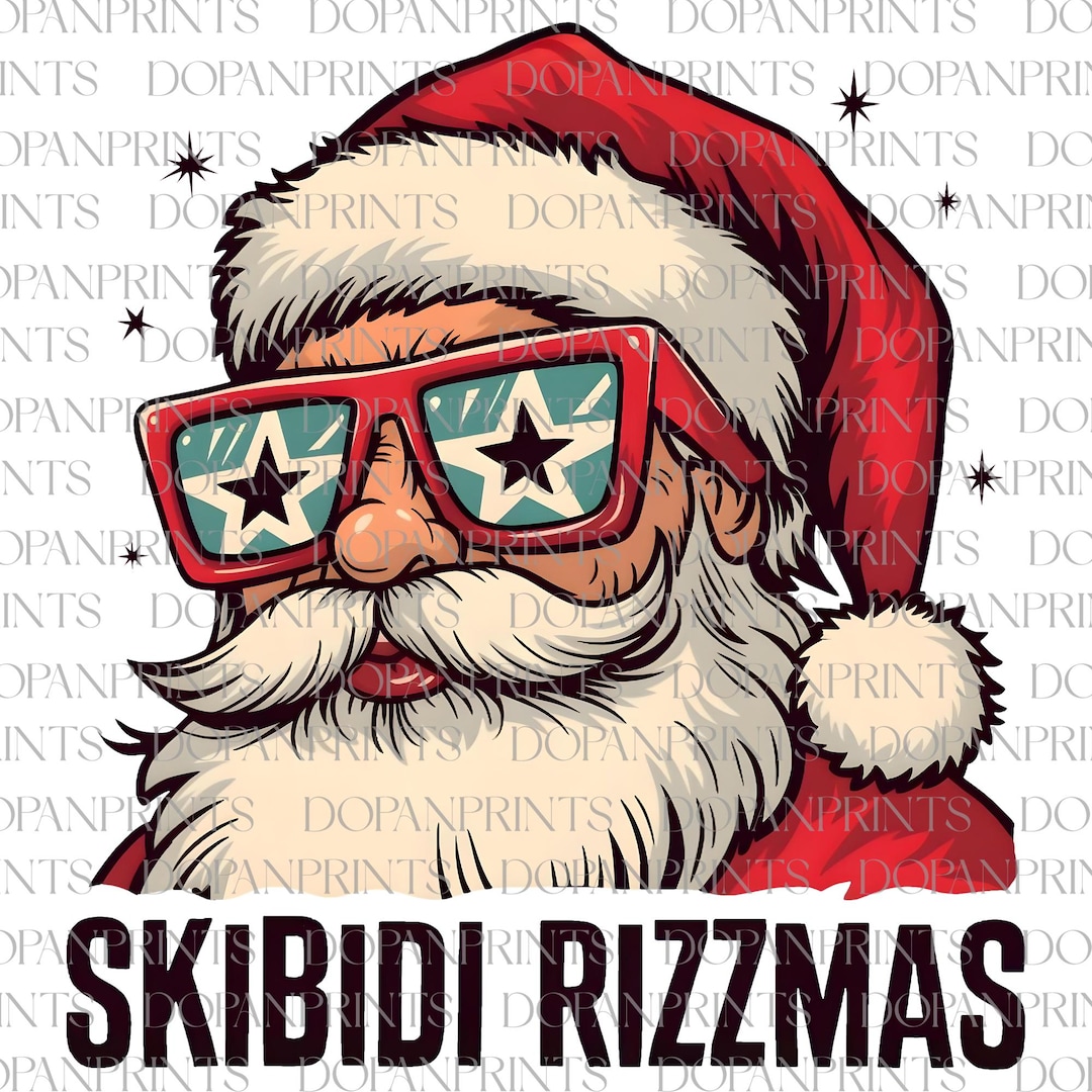 Skibidi Rizzmas Weihnachten Png, lustiges Weihnachtsweihnachtsentwurf ...