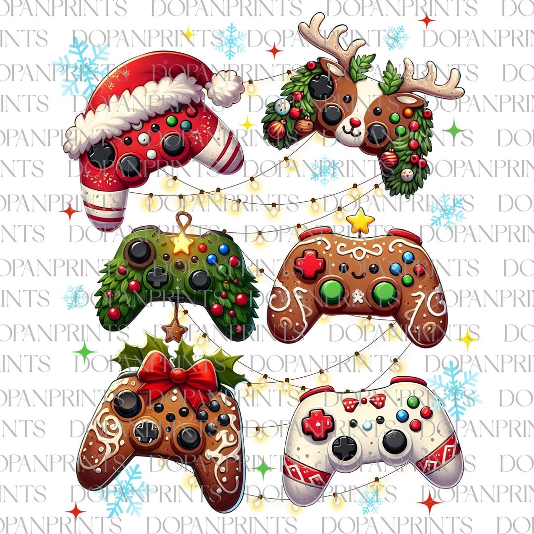 Retro Christmas Gaming Controller Png, Christmas Design for Kid Png ...