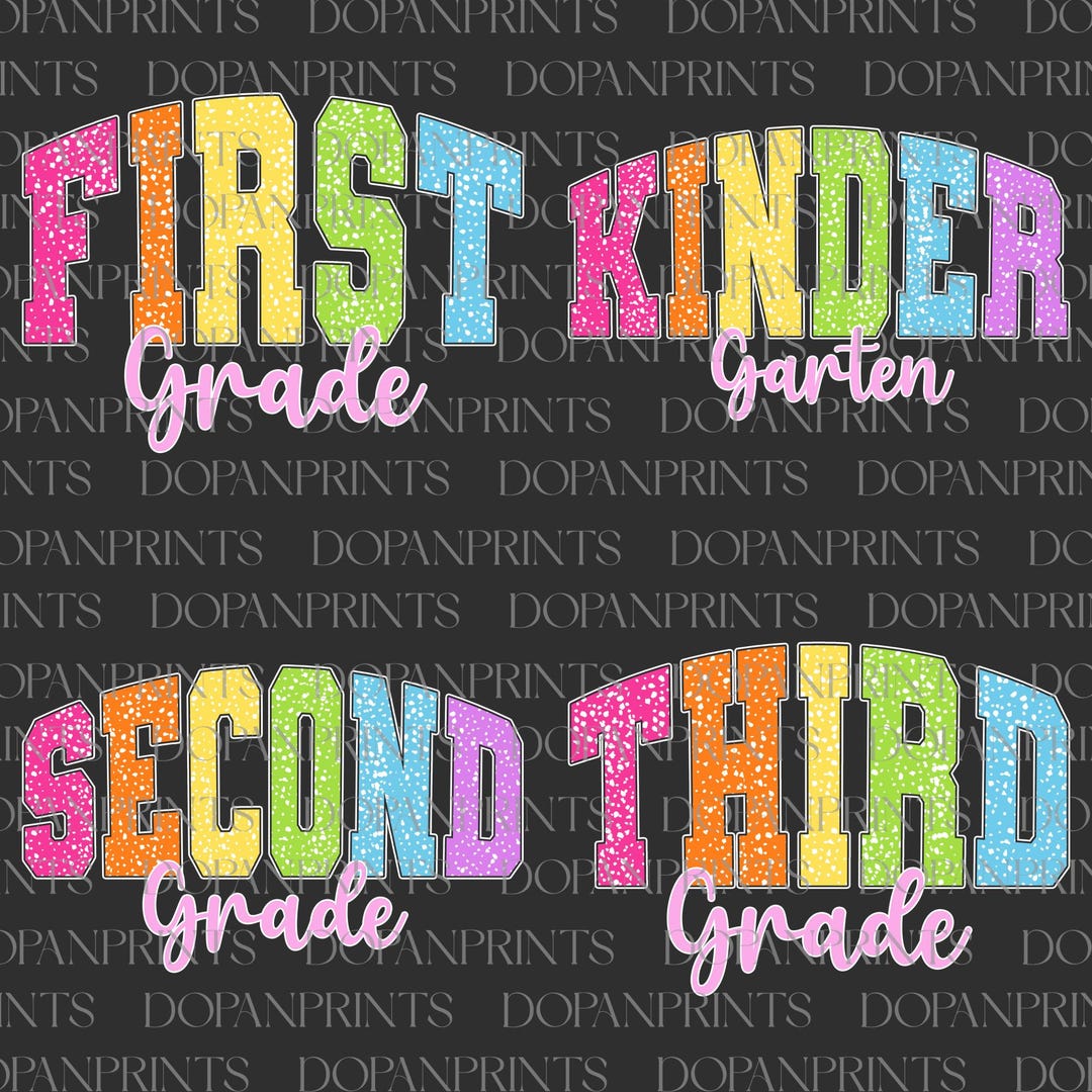 Leopard Back to School Bundle Png, Kindergarten, First/ Second/ Third ...