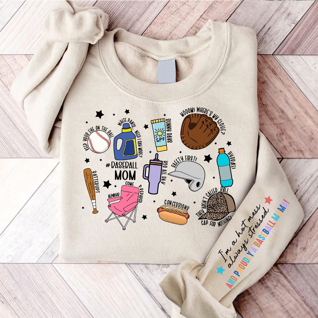 Bundle I'm A Hot Mess Always Stressed and Proudly A Baseball Mama Png ...