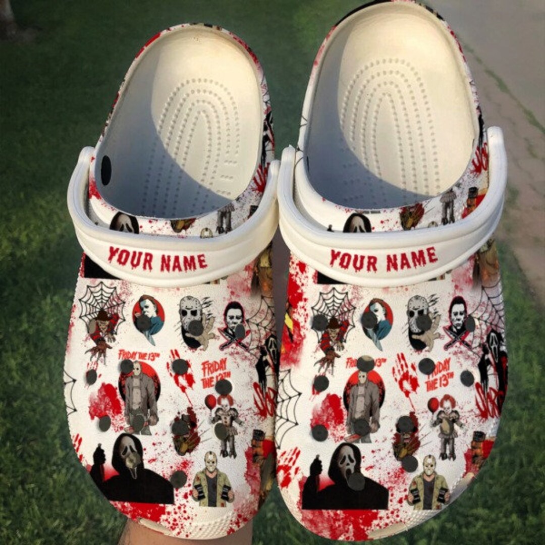 Horror Villains Blood Stains Halloween Crocs - Etsy