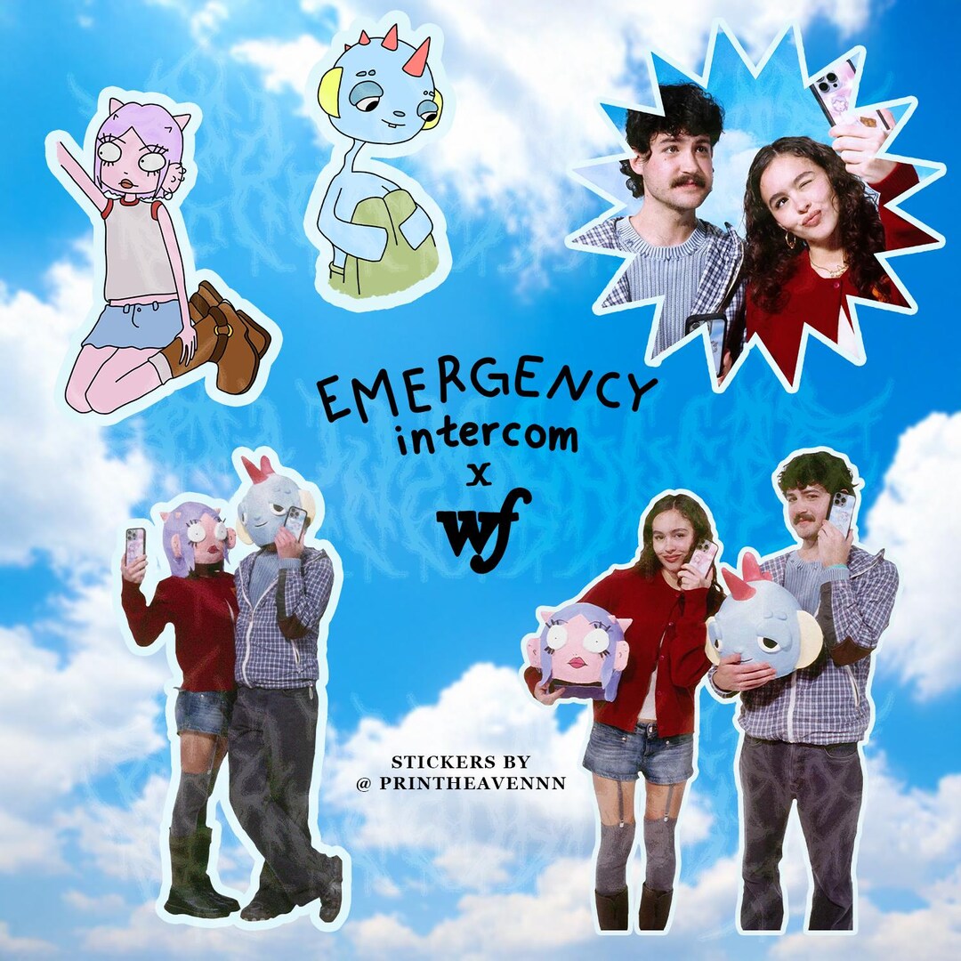 Emergency Intercom X Wildflower - STICKER SHEET - Etsy