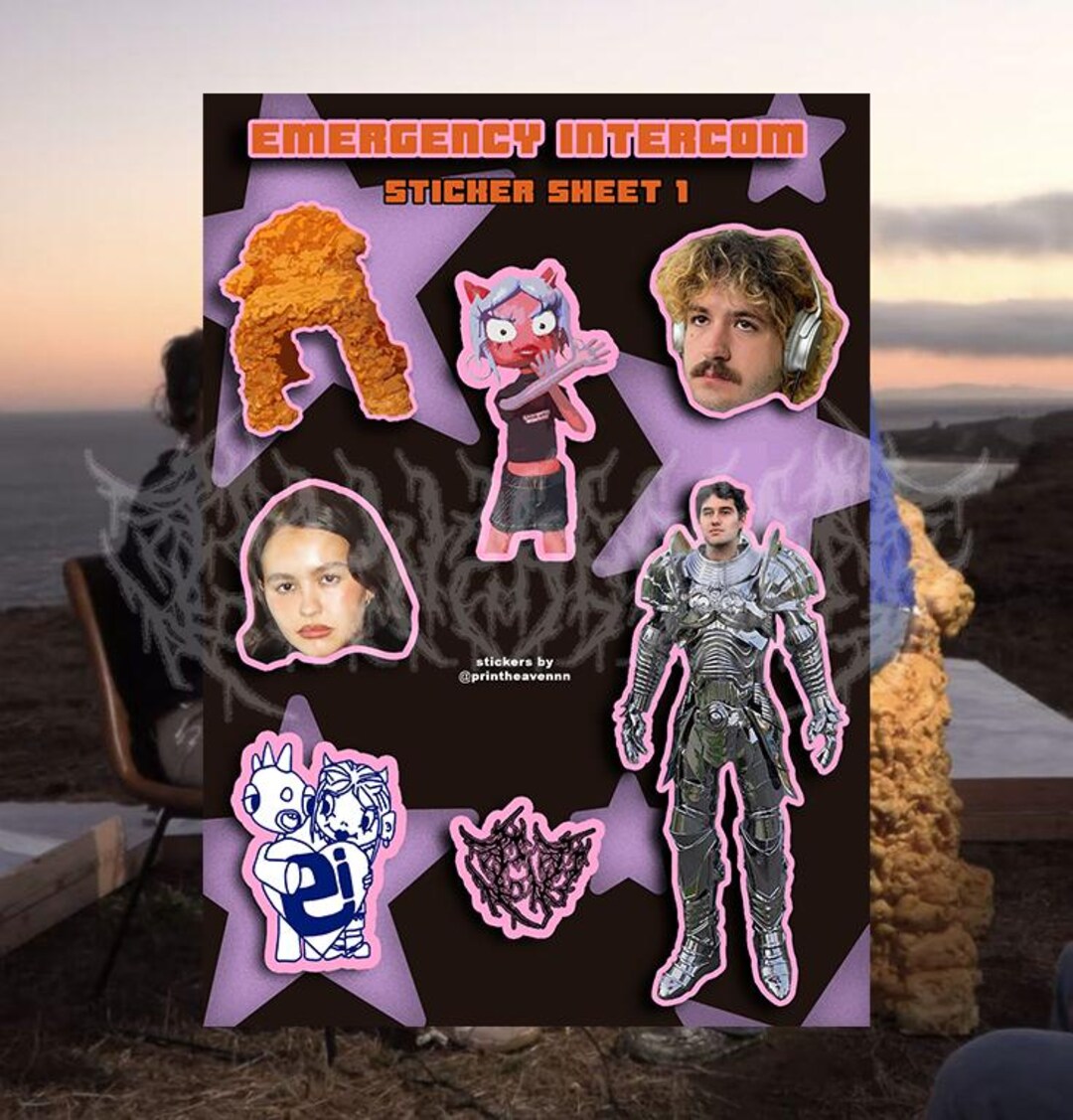EMERGENCY INTERCOM - Sticker Sheet 1 // Pre-order Only! // Read ...