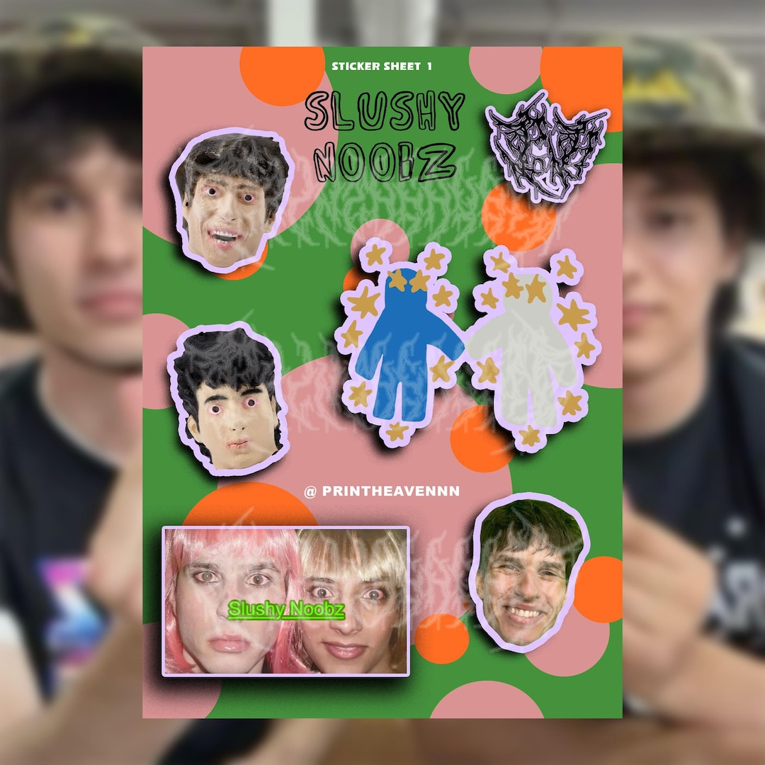 SLUSHY NOOBZ - Sticker Sheet 1 // Pre-order Only!! // Read Description ...