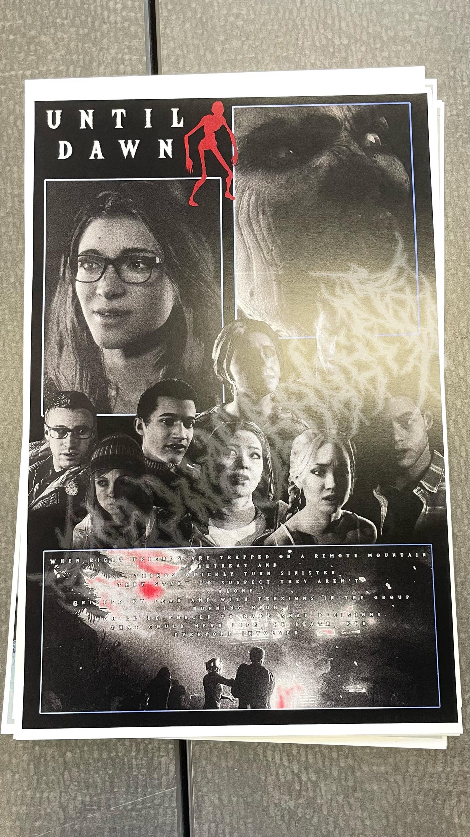 Until Dawn Character Poster - Etsy