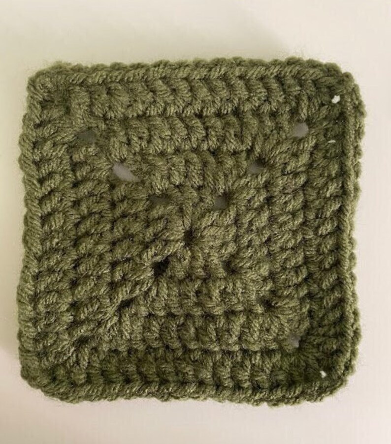 Green Solid Colored Granny Square Tote Bag - Etsy