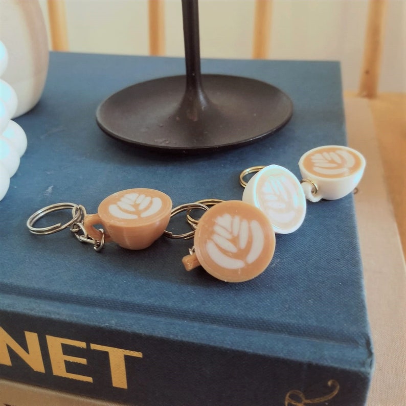 Coffee Cup Keychain - Etsy