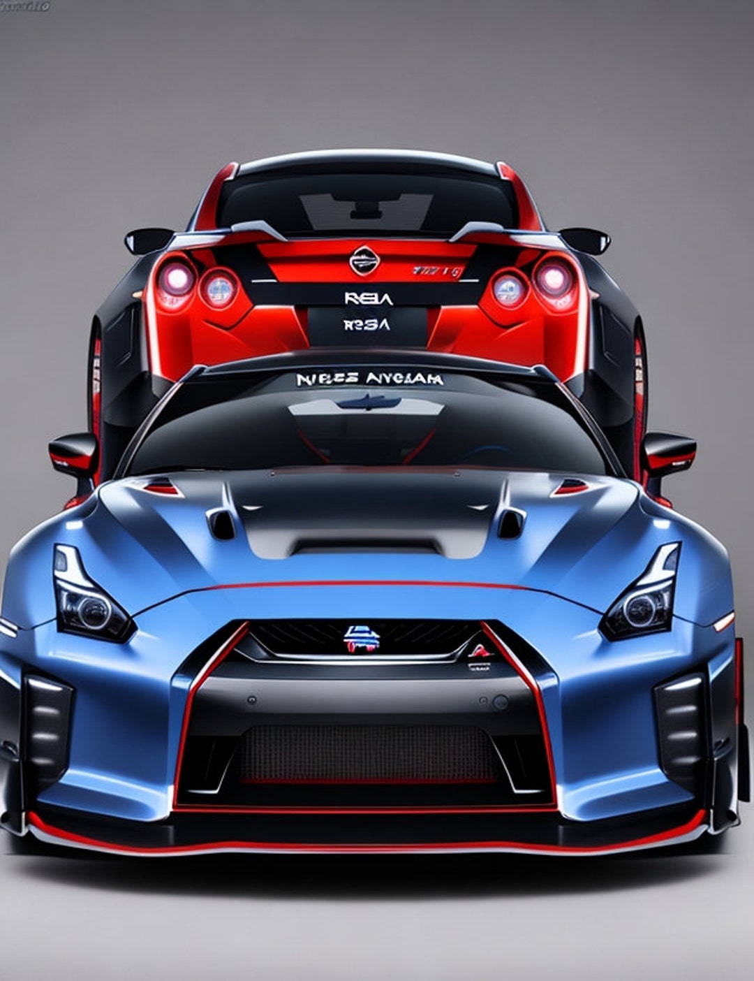 Nissan GTR R35 / 2016-2020 / Blueprint Poster - Etsy
