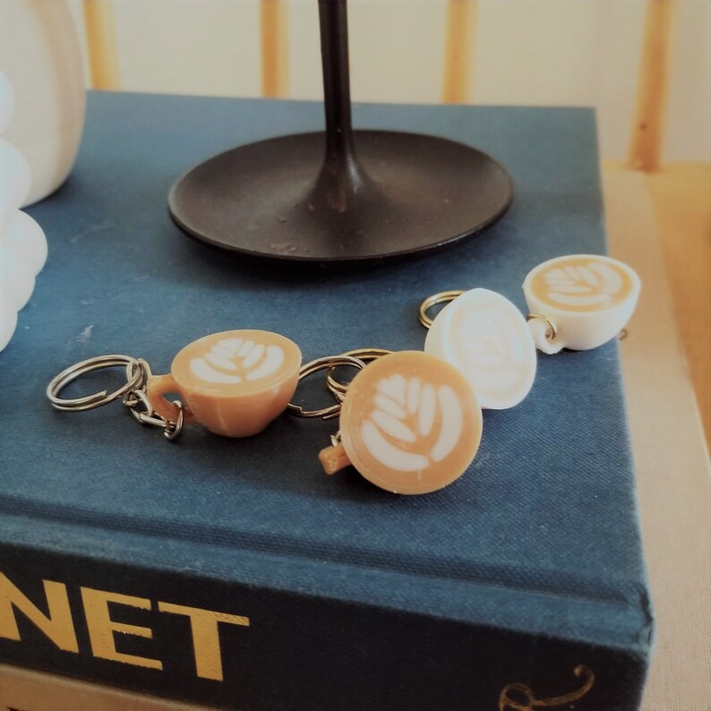 Coffee Cup Keychain - Etsy
