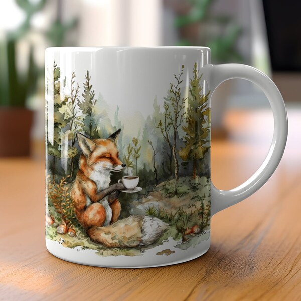 Fox Tea Cup - Etsy