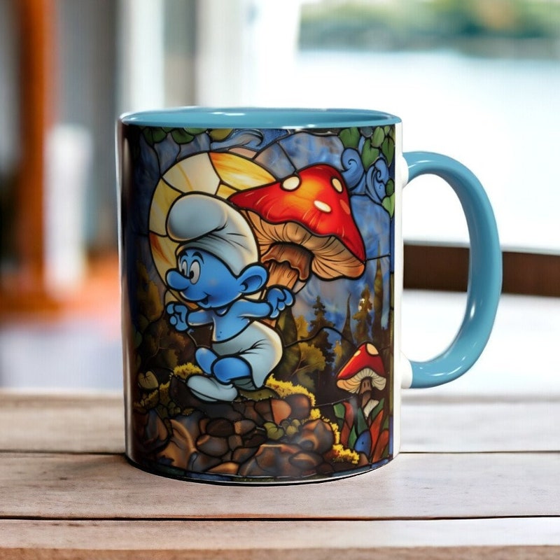 Smurf Drinking Glass - Etsy