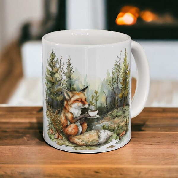 Fox Tea Cup - Etsy