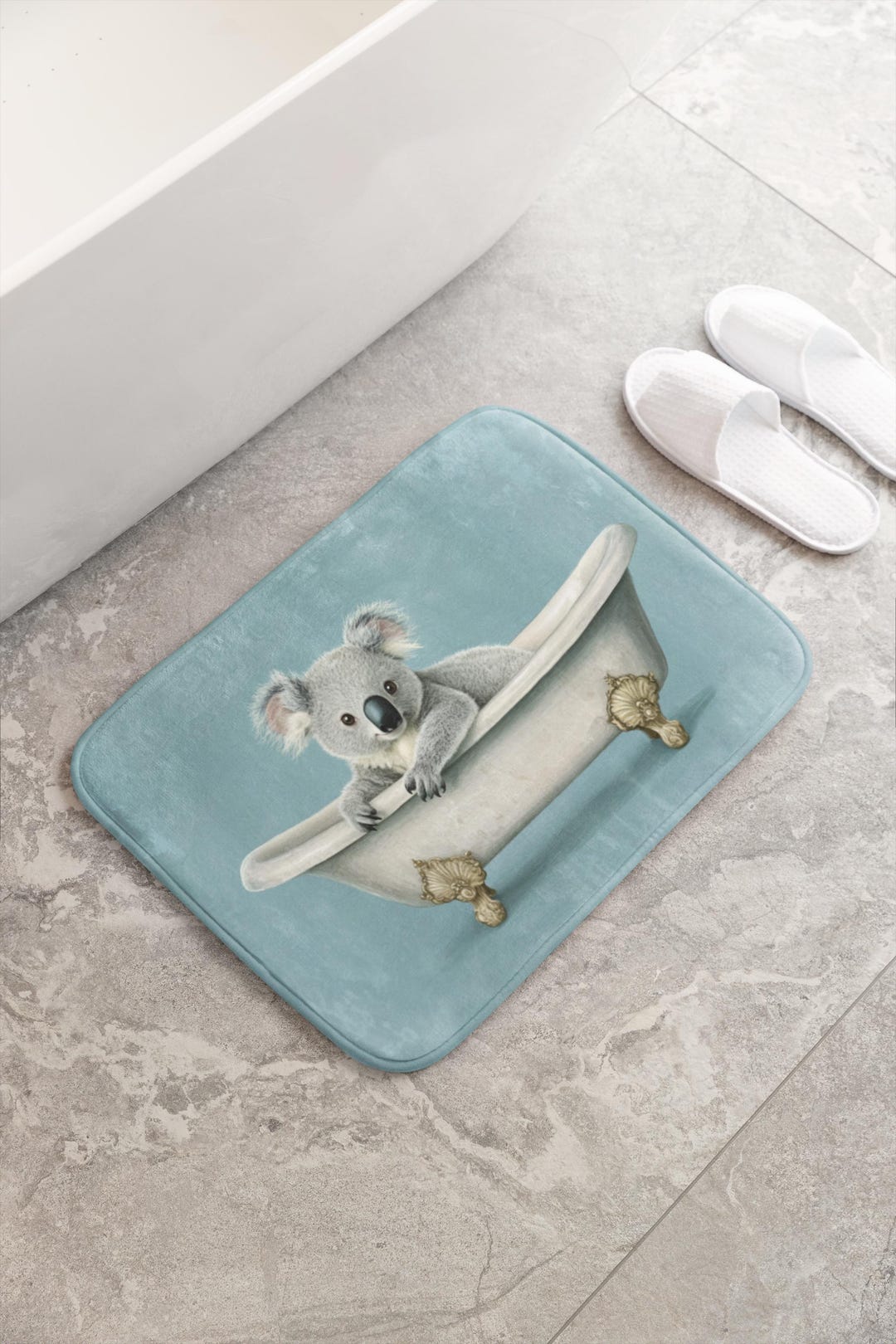 Koala Bath Mat, Cute Animal Bathroom Rug, Cozy Koala Decor, Adorable ...