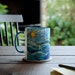 Stained Glass Ocean Wave Mug, Nautical Coffee Cup, Ocean Lover Gift ...