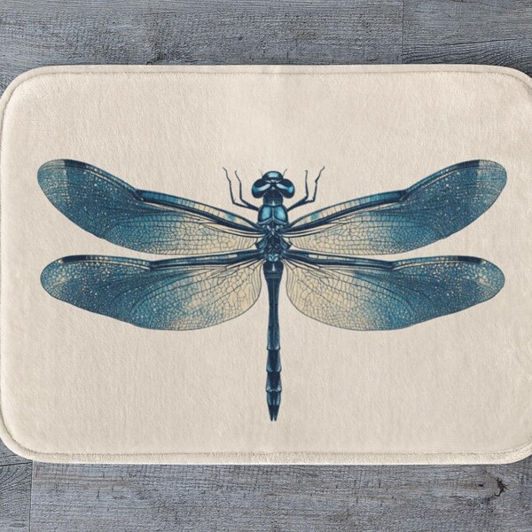 Dragonfly Bathroom Rugs - Etsy