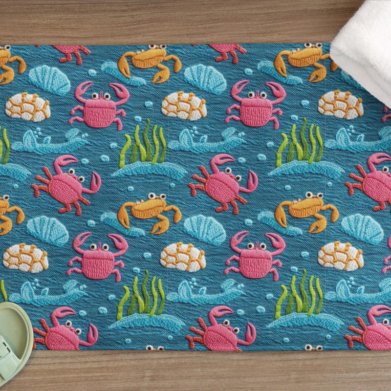 Crab Bath Mat - Etsy