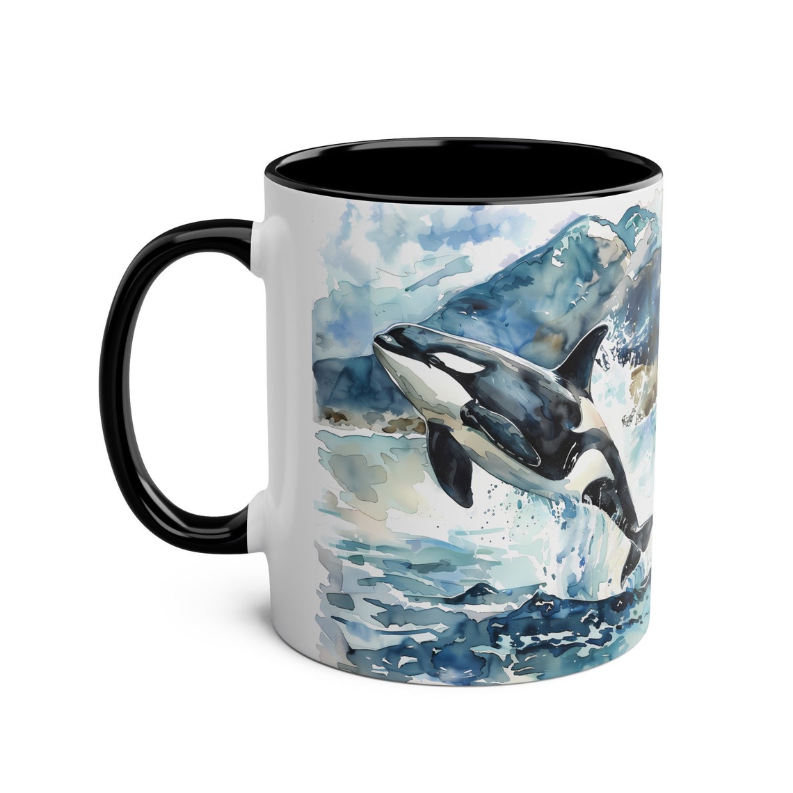 Orca Whale Coffee Mug, Ocean Lover Gift, Marine Wildlife Cup, Killer ...