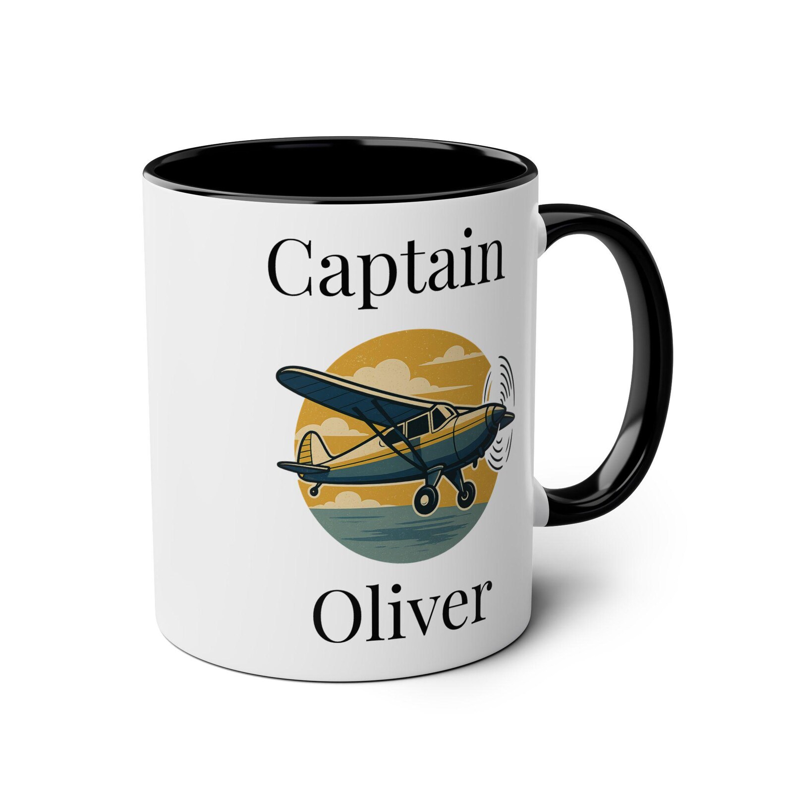 Personalized Pilot Mug With Name, Custom Captain Coffee Cup, Gift for ...