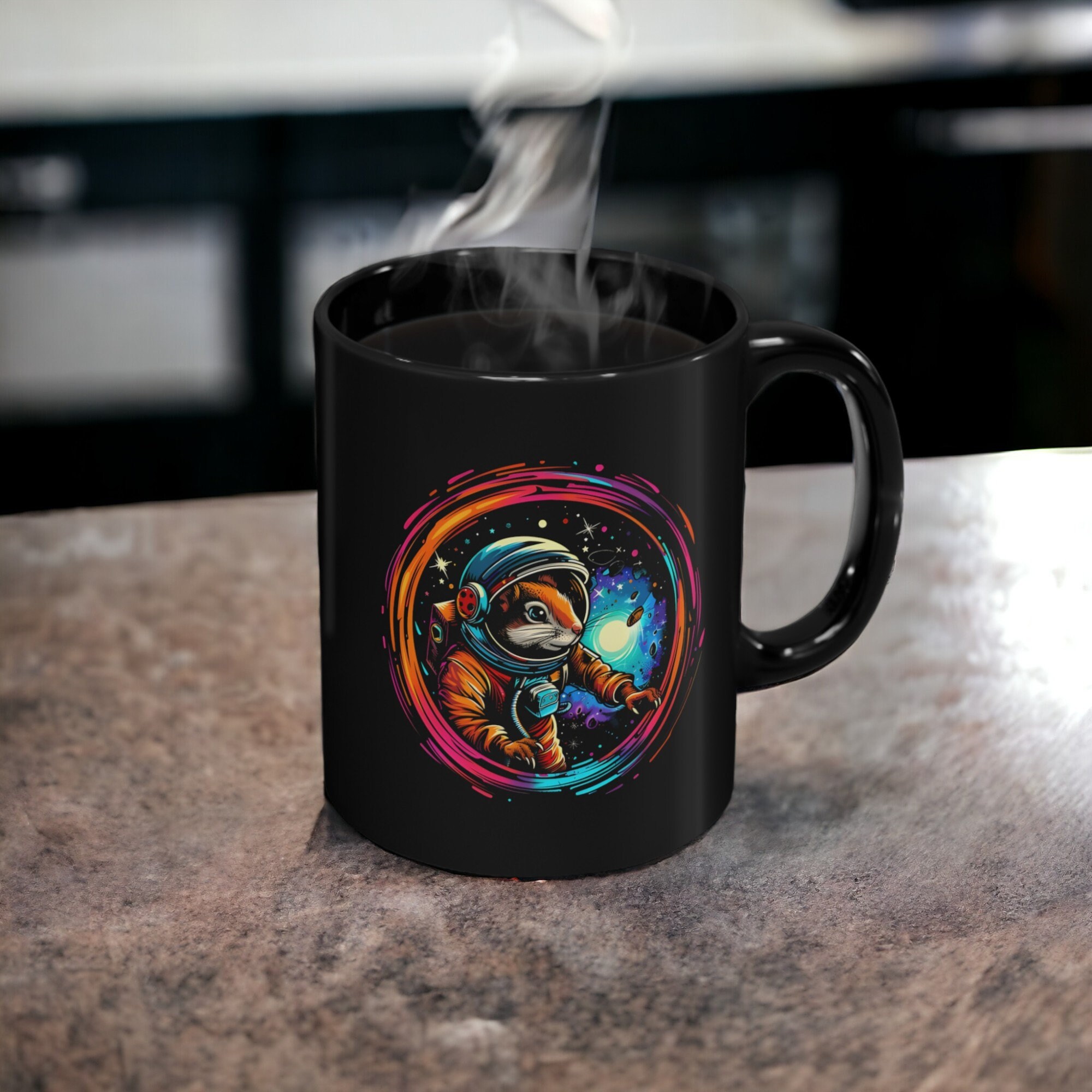 Cosmic Squirrel Mug 11oz Astronaut Squirrell Coffee Mug, Squirrel ...