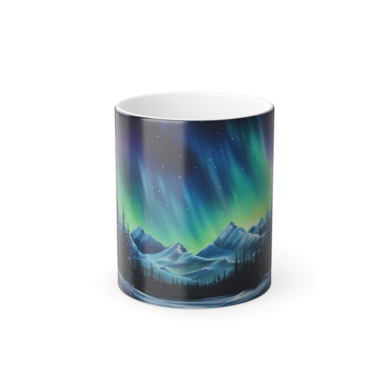 Northern Lights Mug Aurora Borealis Coffee Mug Color Changing Cup ...