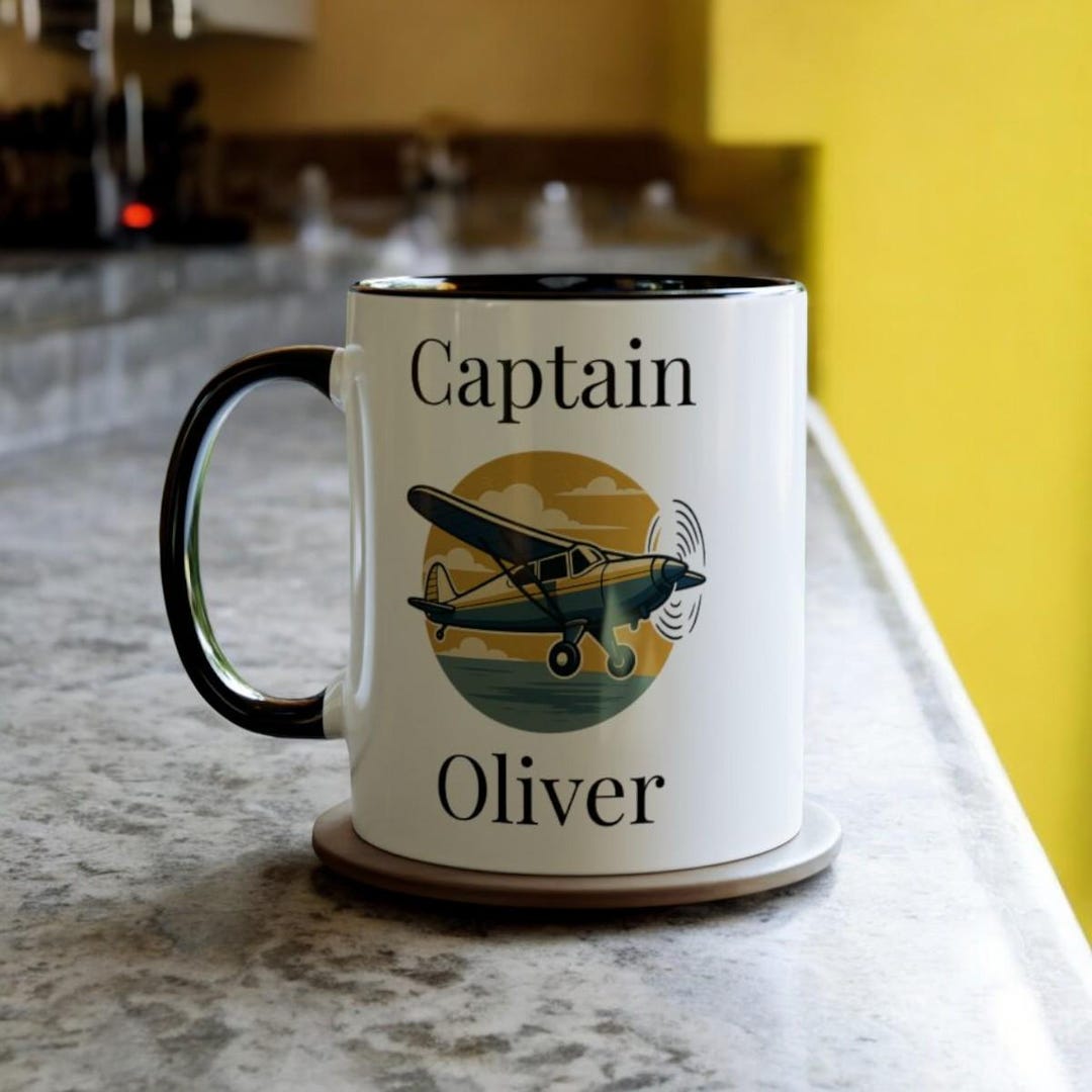 Personalized Pilot Mug With Name, Custom Captain Coffee Cup, Gift for ...