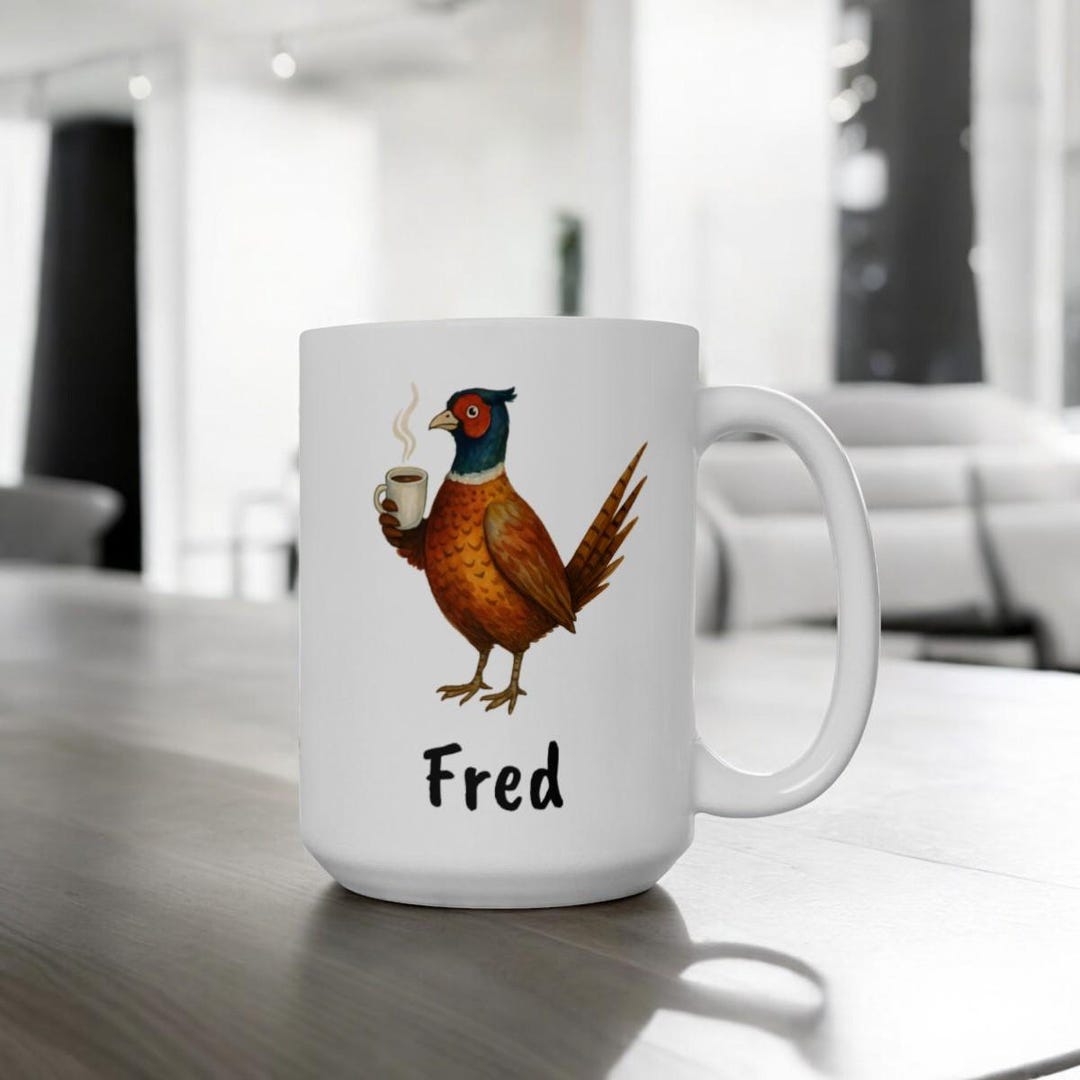 Custom Pheasant Mug With Name, Funny Bird Lover Gift, 11oz 15oz ...