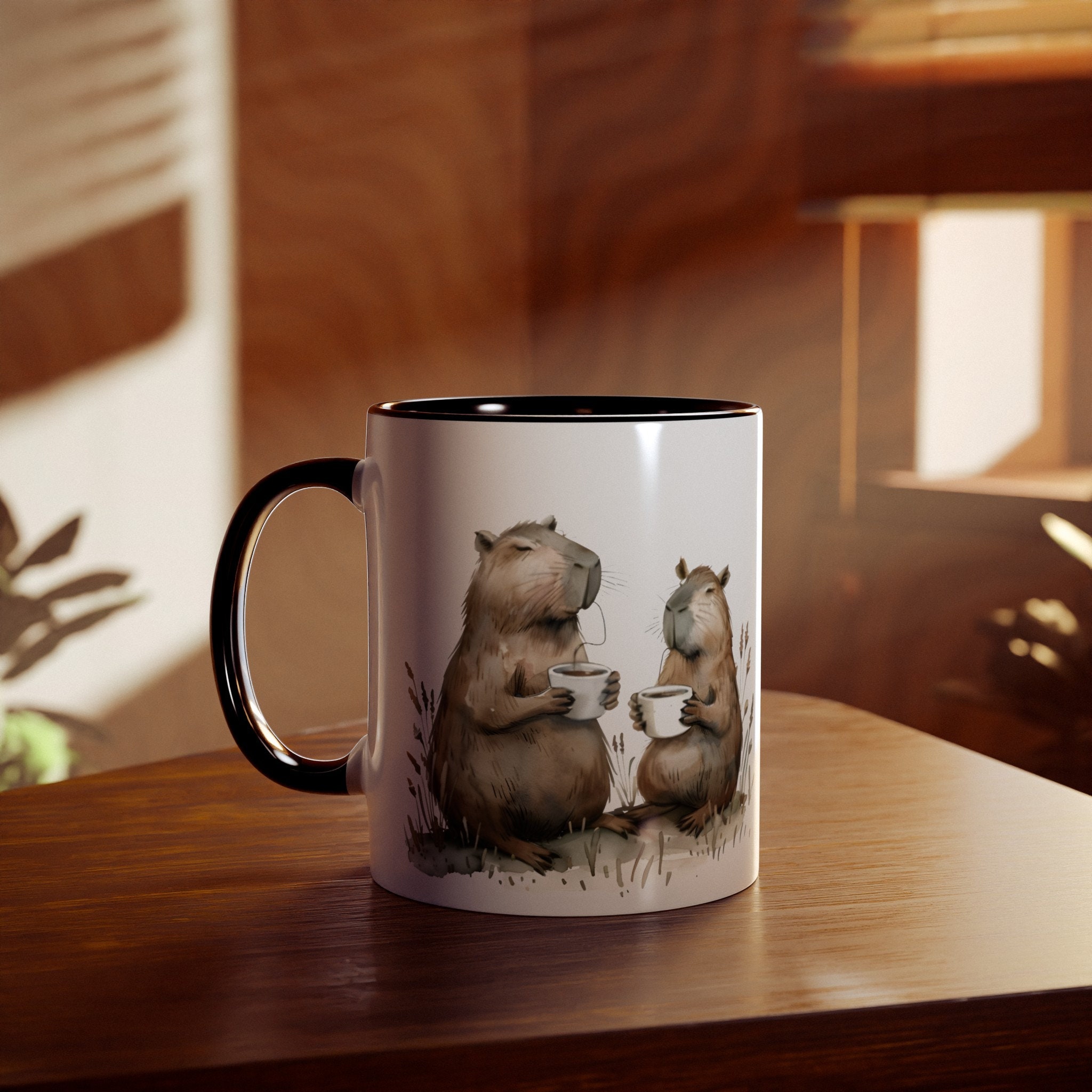 Capybara Coffee Mug, Cute Capybara Mug, 11oz Ceramic Mug Capybaras ...