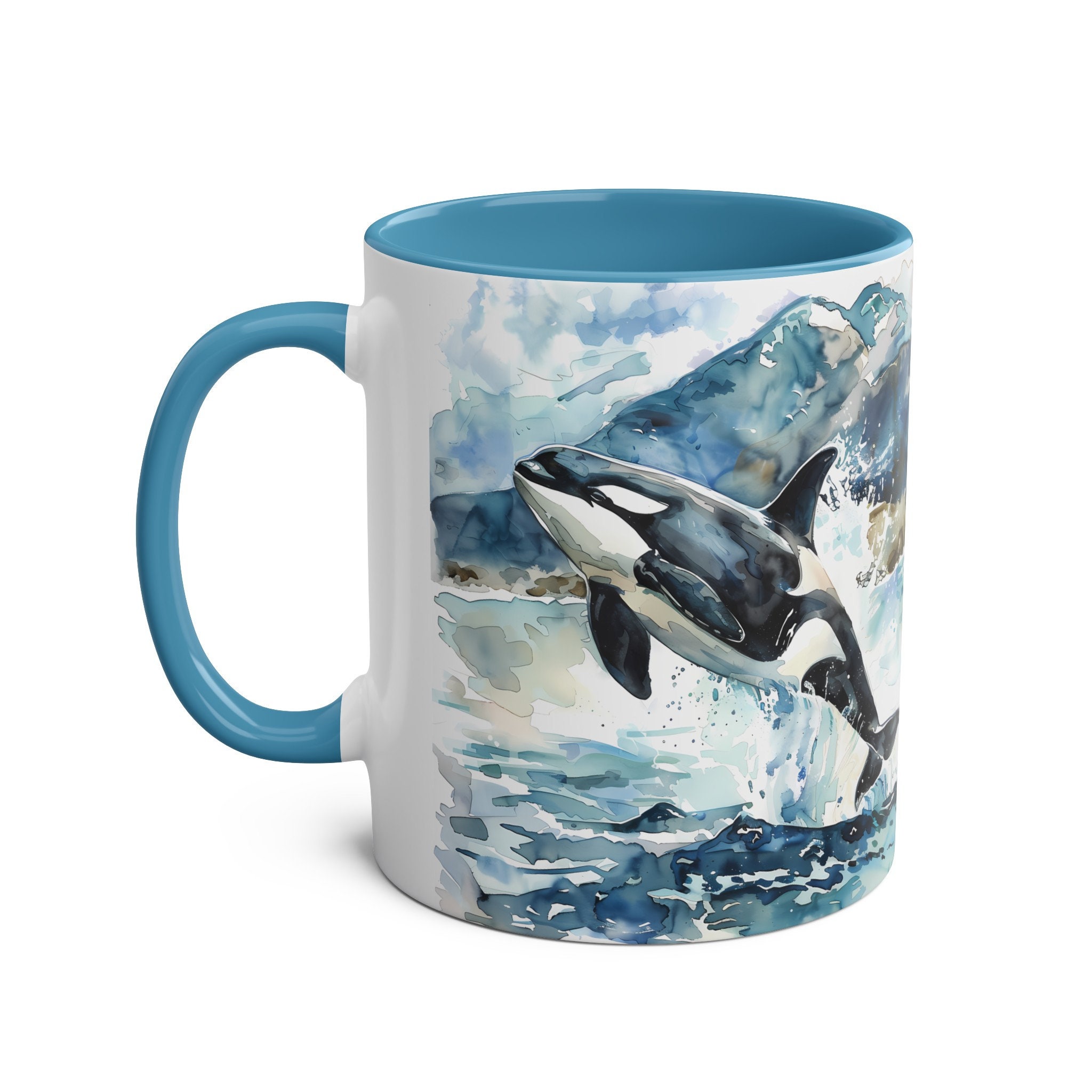 Orca Whale Coffee Mug, Ocean Lover Gift, Marine Wildlife Cup, Killer ...