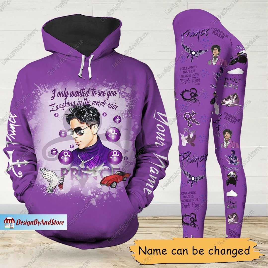 Prince Purple Hoodie, Prince Purple Leggings, Purple Rain Women Hoodie ...