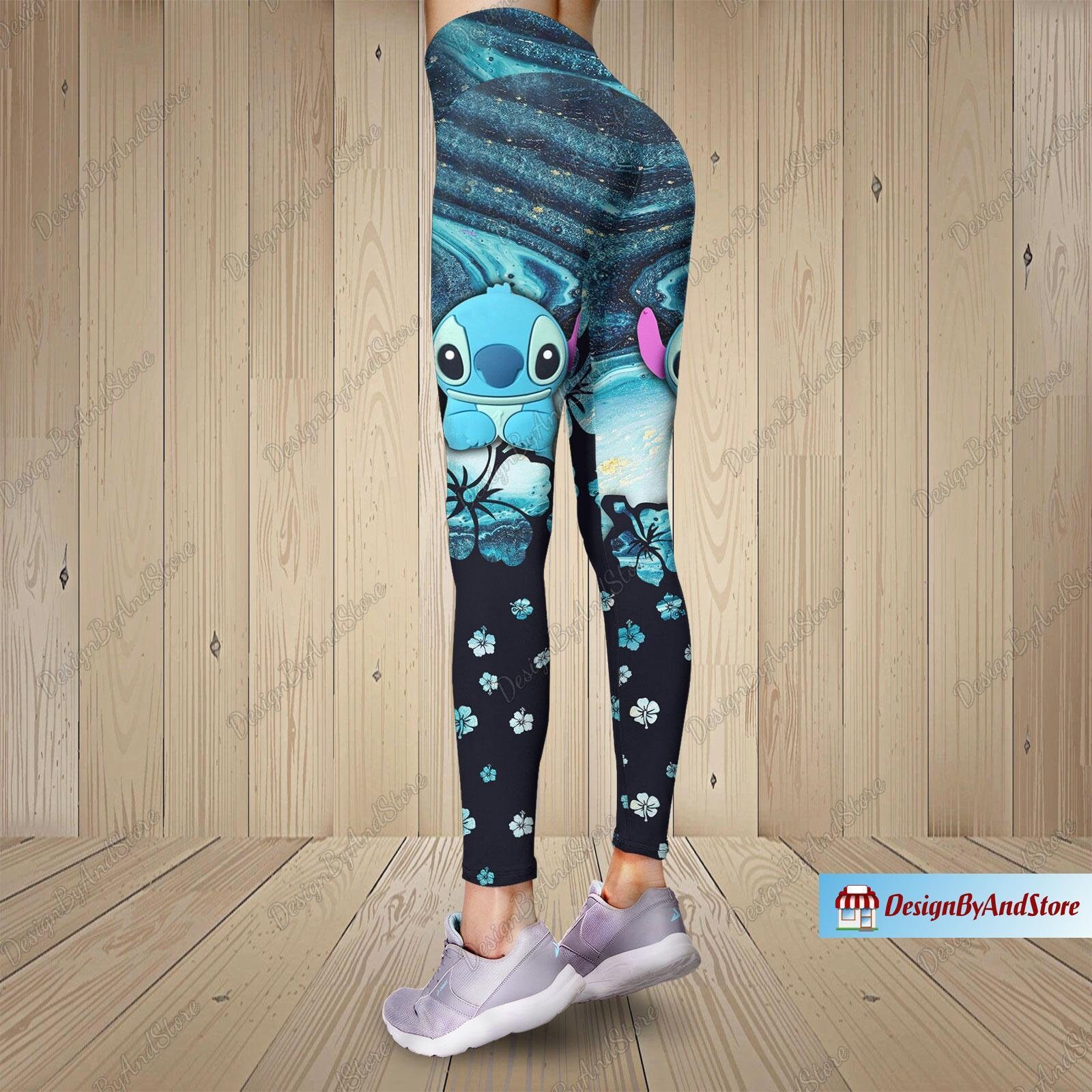 Cute Stitch Tank Top, Disney Stitch Leggings, Stitch Disney Workout ...