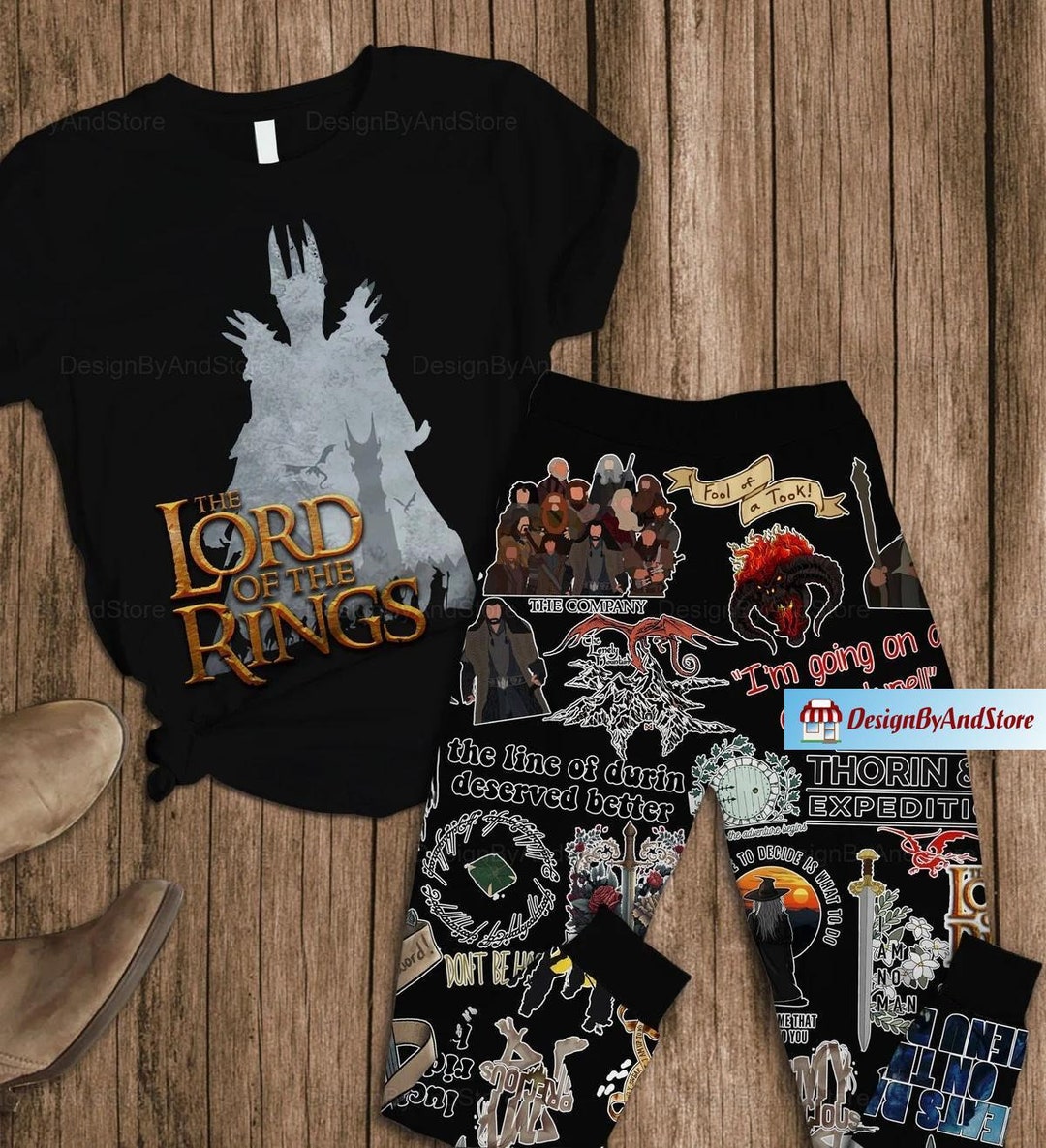 Lord of Rings Pajamas, Lord of Rings Shirt, Lord of Rings Pajamas Pants ...