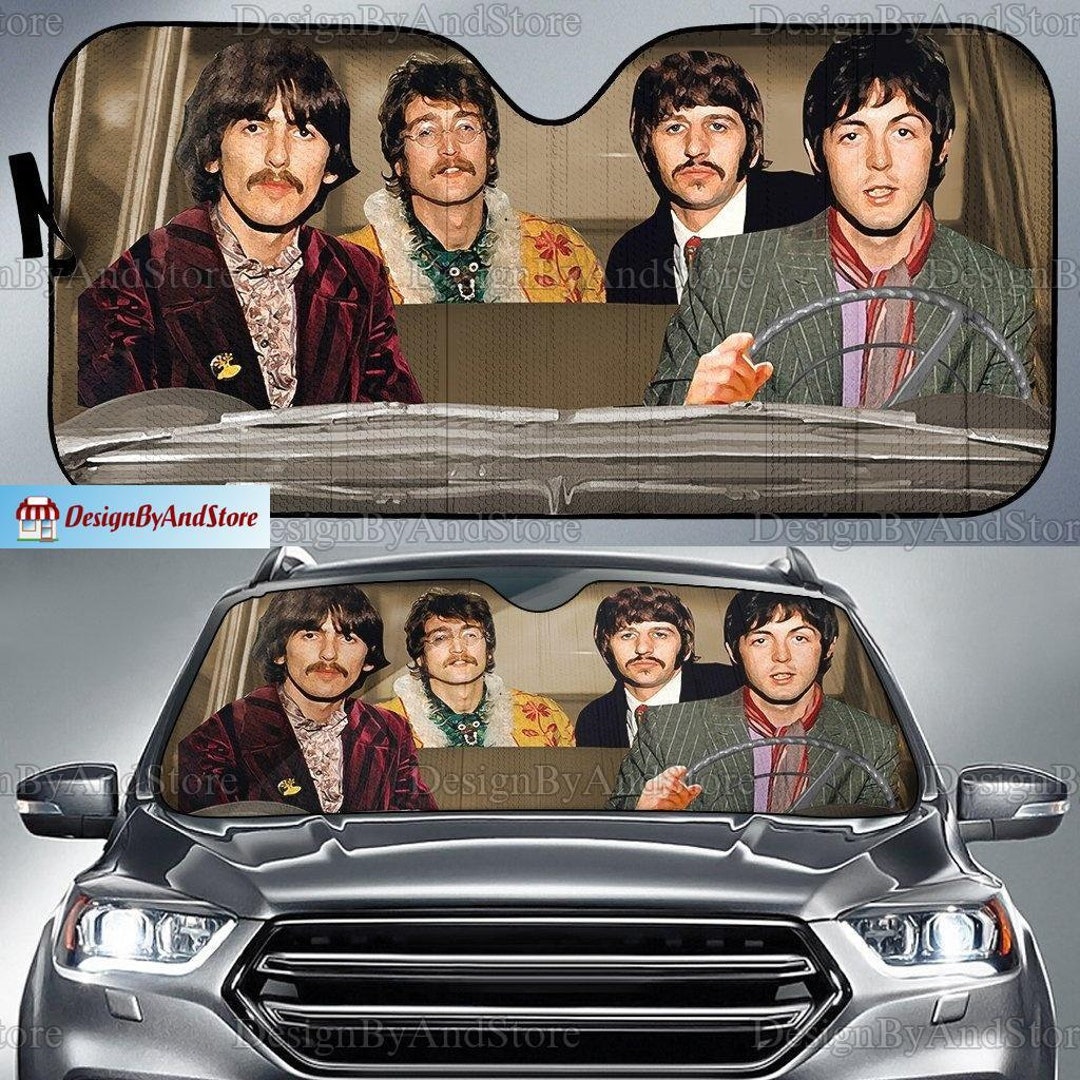The Beatles Car Sun Shade, Abbey Road Sunshade, the Beatles Car Shade ...