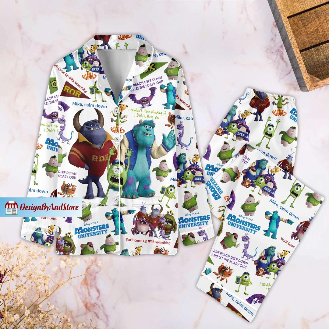 Christmas Monsters Incs Pajamas Monsters Incs Pajamas Set - Etsy
