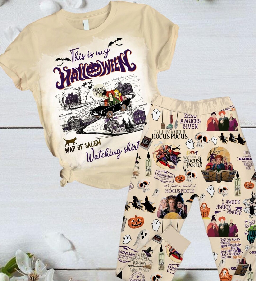 Halloween Hocus Pocus Shirt, Hocus Pocus Pajamas Pants,it's Just A ...